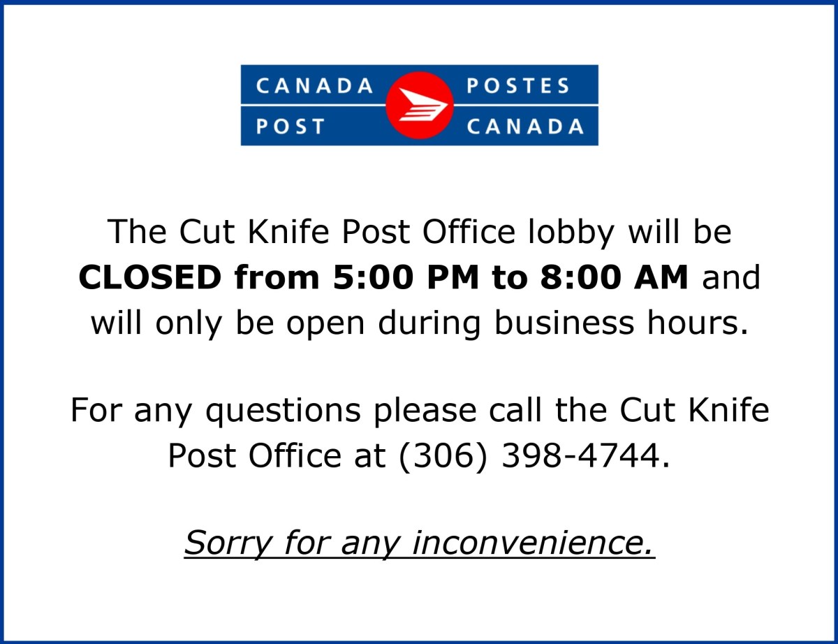 Cut Knife Post Office lobby – Town of Cut Knife